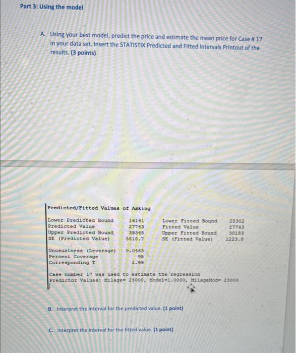 Solved Least Squares Linear Regression of Asking C.2. Fill | Chegg.com