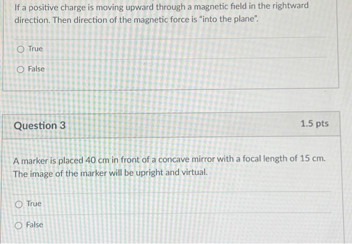 Solved If a positive charge is moving upward through a | Chegg.com