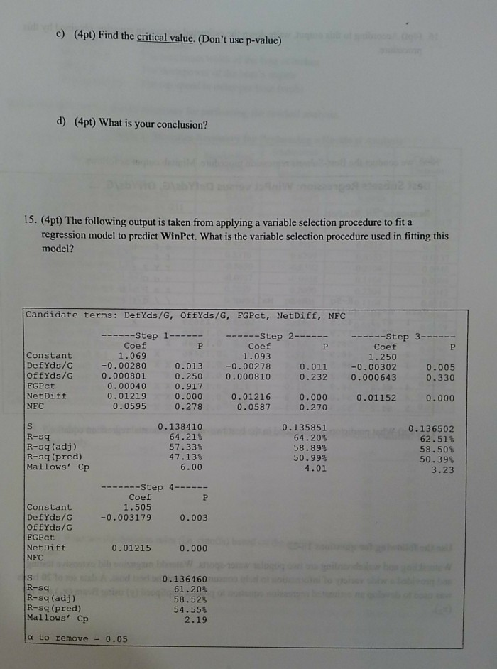 Solved Use the following for questions 13-17 The National | Chegg.com