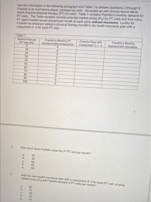 Solved please explain how to fill chart out and how to do | Chegg.com
