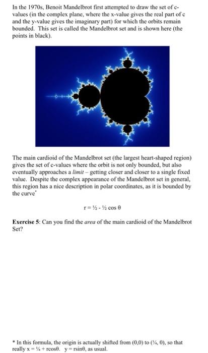 Solved In the 1970s, Benoit Mandelbrot first attempted to | Chegg.com