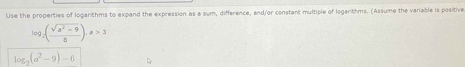 Solved Use the properties of logarithms to expand the | Chegg.com