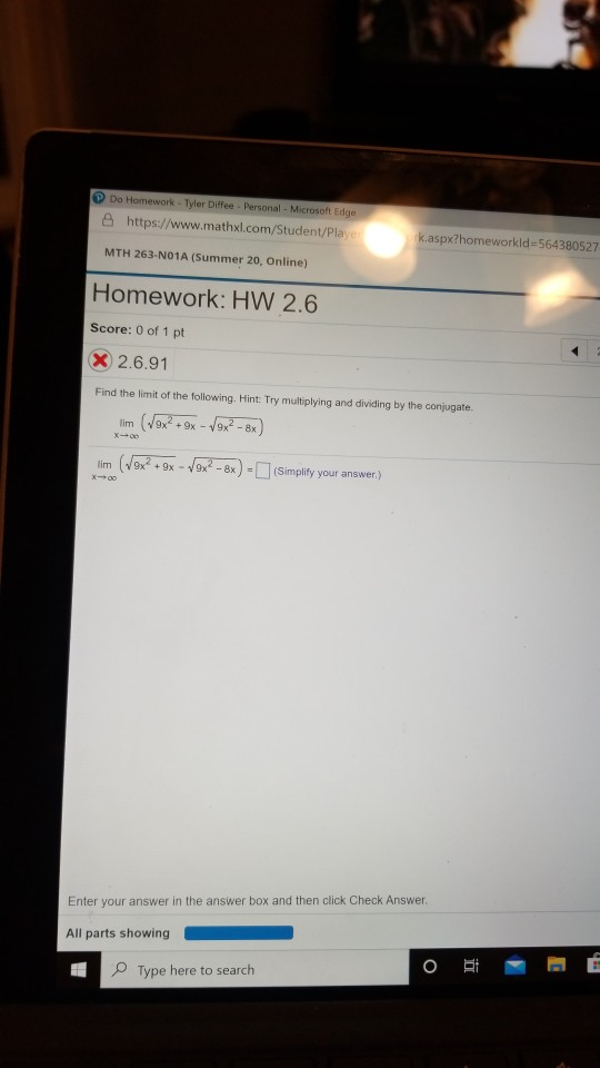 Solved Do Homework - Tyler Diffee - Personal - Microsoft | Chegg.com