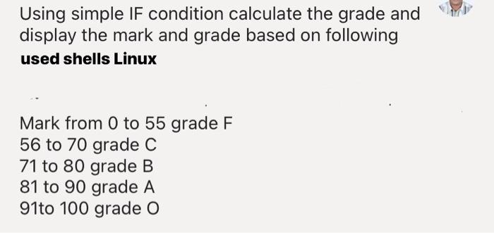 Solved Using simple IF condition calculate the grade and | Chegg.com