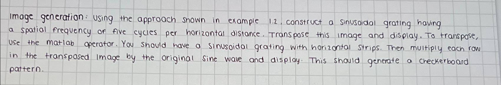 Solved Image generation: using the approach shown in example | Chegg.com
