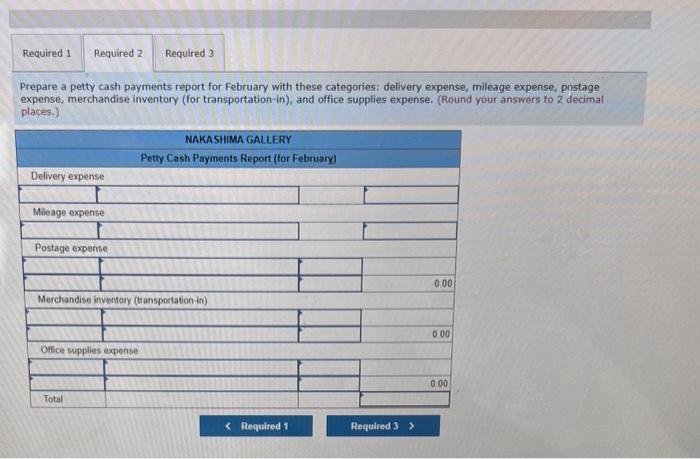 Solved Problem 6.3A Establishing, reimbursing, and | Chegg.com