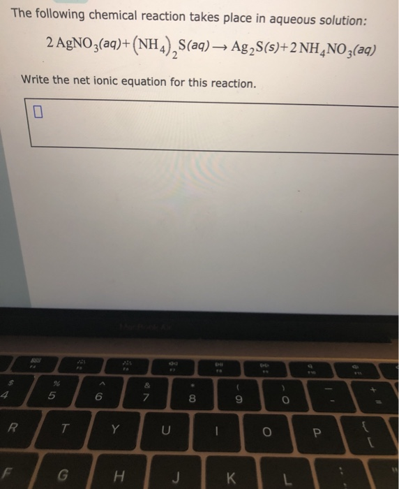 Solved The following chemical reaction takes place in | Chegg.com