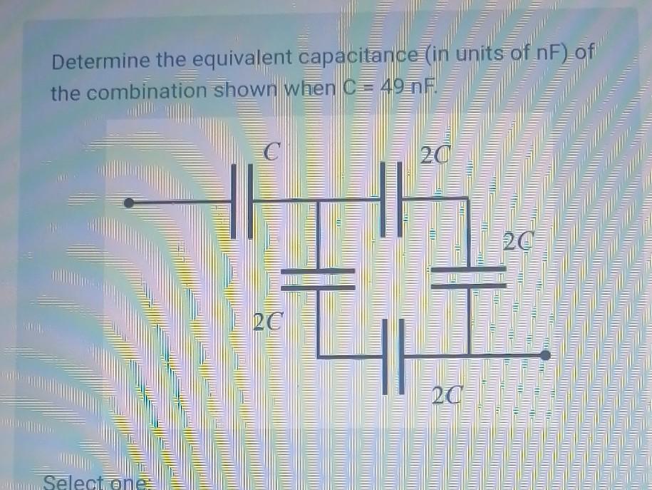 Solved Determine the equivalent capacitance in units of nF) | Chegg.com