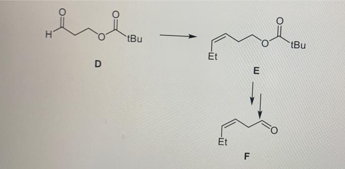Solved گلیم -- مالی H tBu tBu Et D E Et וד F (b) The | Chegg.com