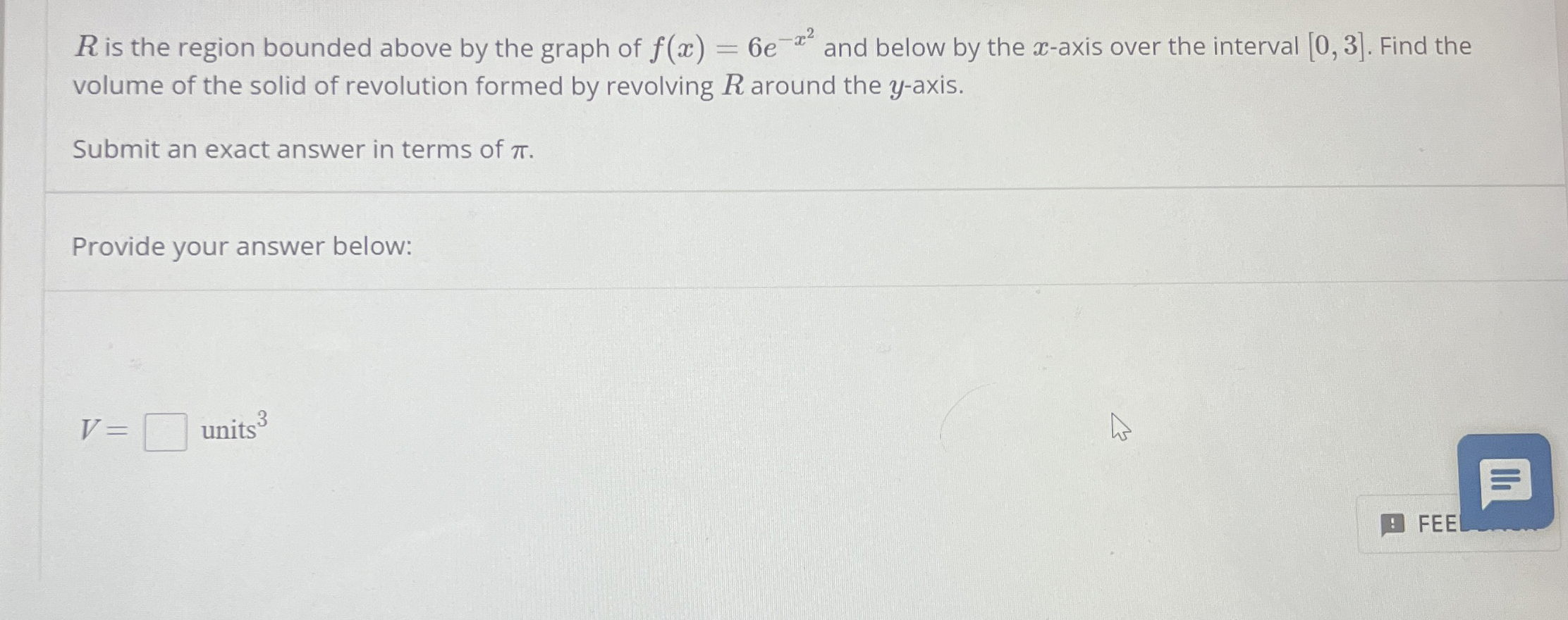 Solved R ﻿is the region bounded above by the graph of | Chegg.com
