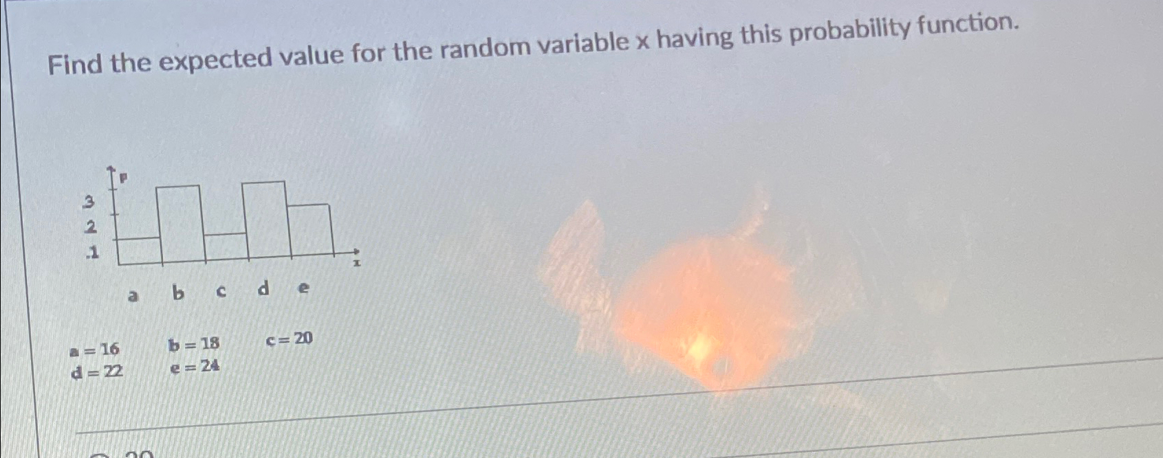 Solved Find The Expected Value For The Random Variable X