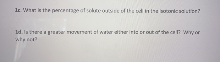 Solved Tonicity Draw a diagram for each problem and answer | Chegg.com
