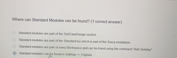 Solved Where can Standard Modules can be found? (1 ﻿correct | Chegg.com