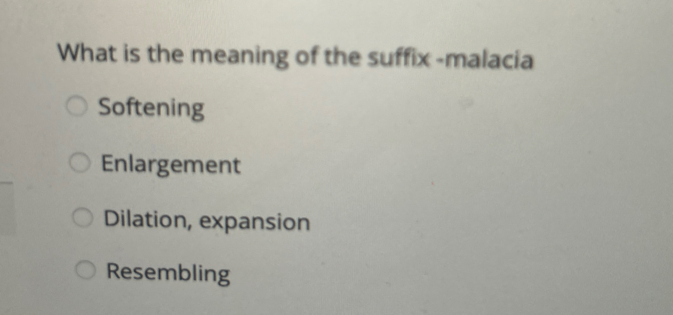 Solved What is the meaning of the suffix | Chegg.com