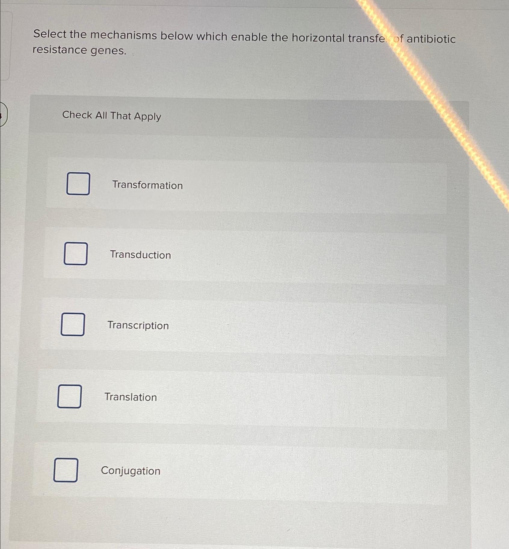 Solved Select the mechanisms below which enable the | Chegg.com