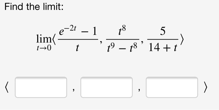 Solved Evaluate the limit: r(t + h) – r(t) for lim h→0 rt) = | Chegg.com