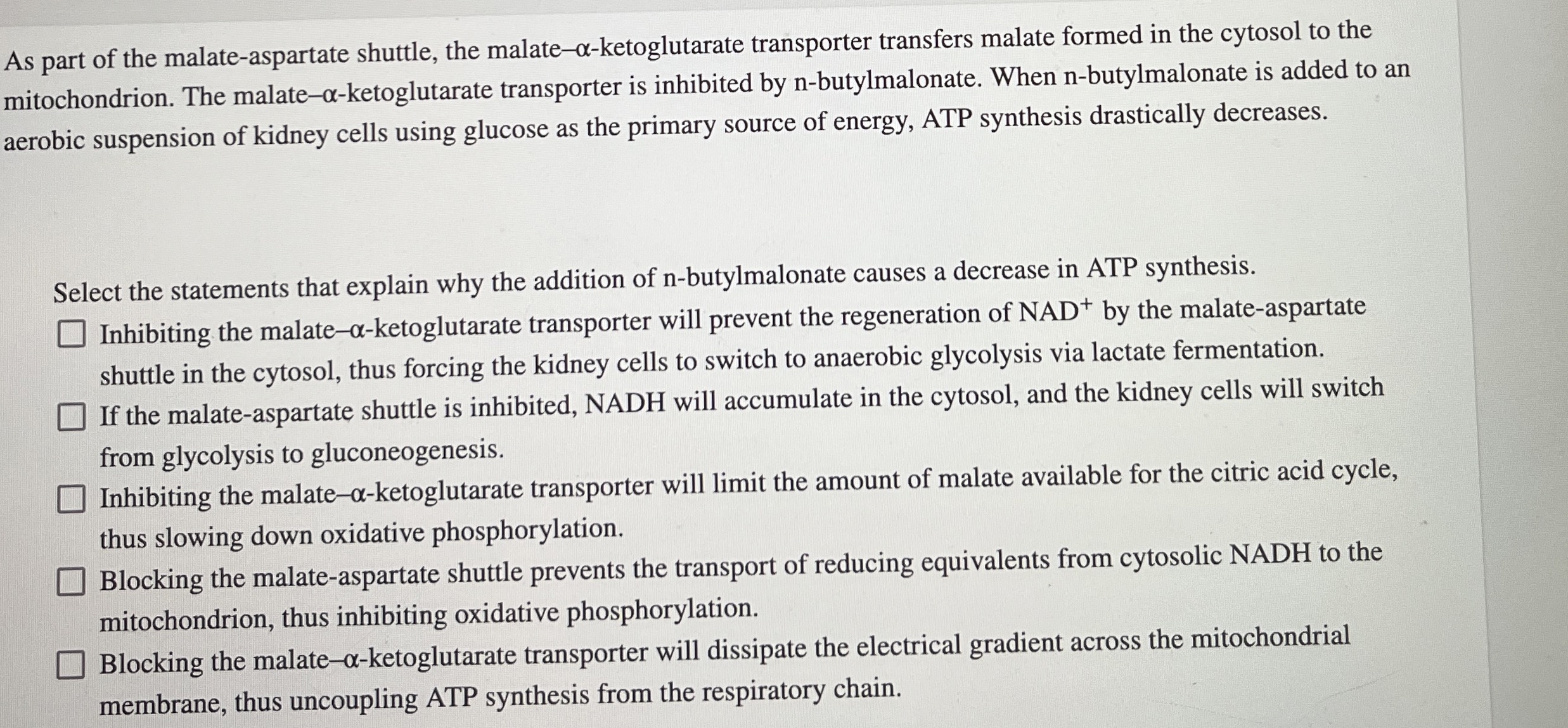 High Quality SOLUTION As part of the malate-aspartate shuttle, the | Chegg.com