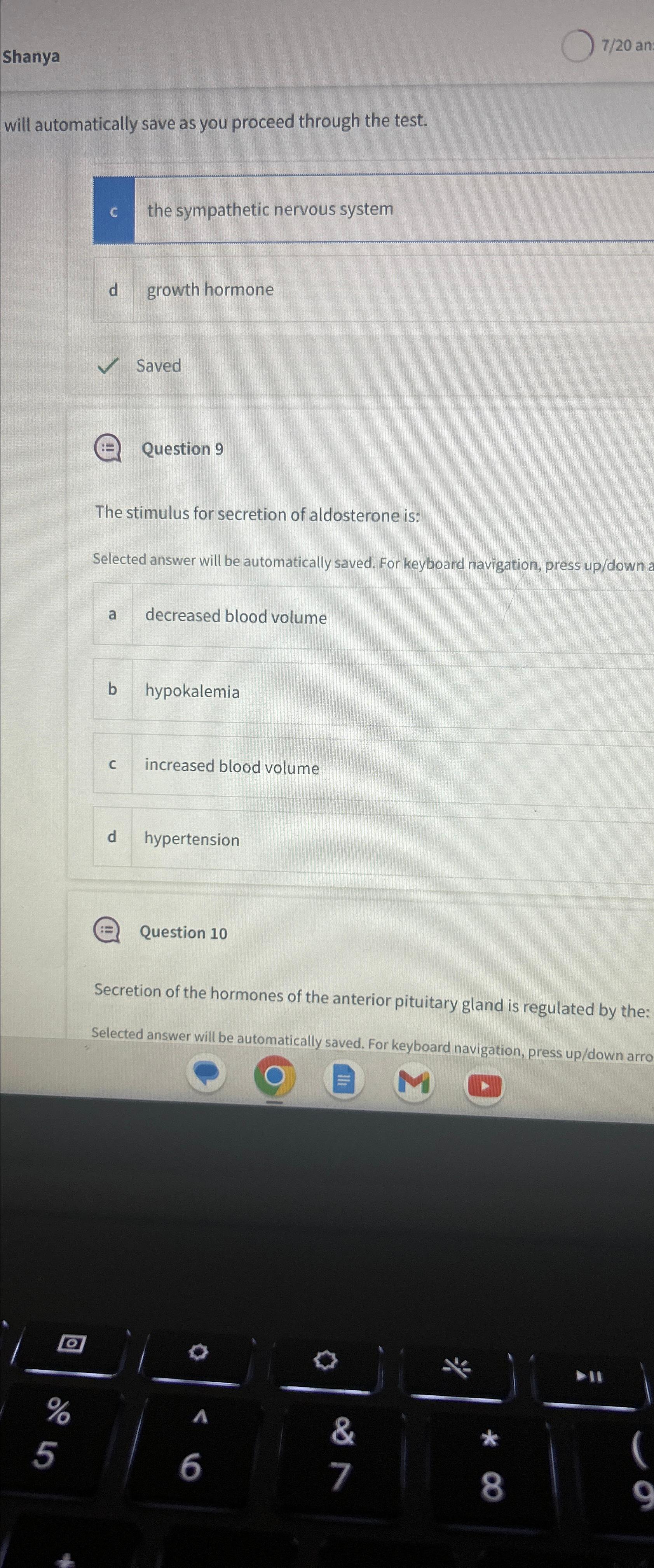Solved Shanya720 ﻿anwill automatically save as you proceed | Chegg.com