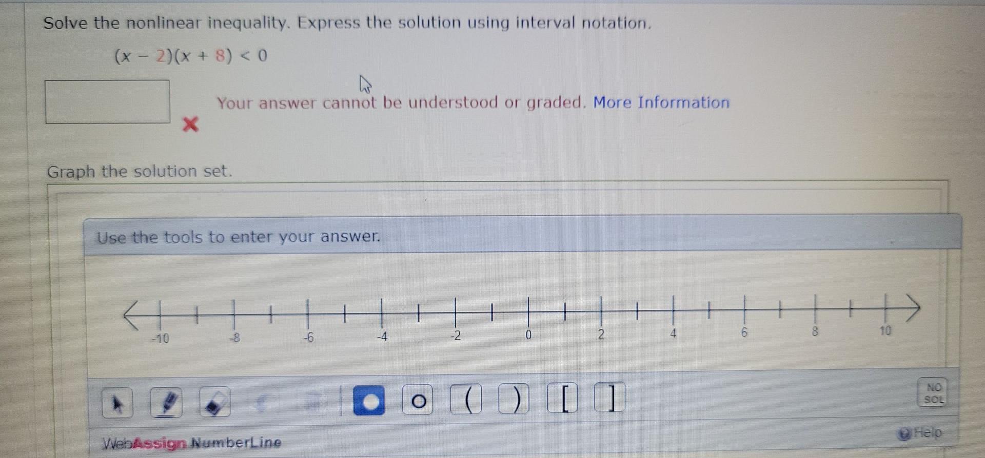 Solved Solve the nonlinear inequality. Express the solution | Chegg.com