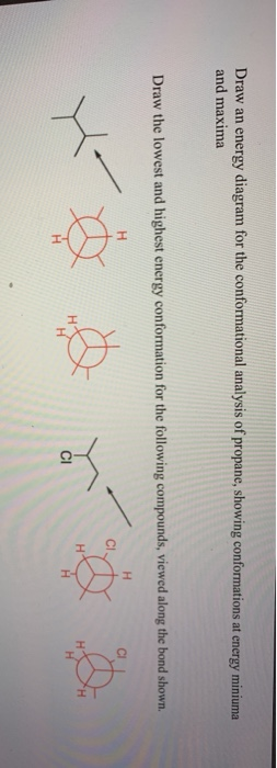 Solved Draw an energy diagram for the conformational | Chegg.com
