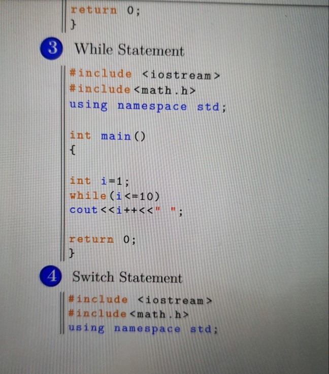 Solved Examples: CPP Codes #3 1 If statement: #include | Chegg.com