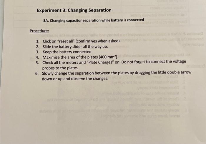 [Solved]: Experiment 3: Changing Separation 3A. Changing c