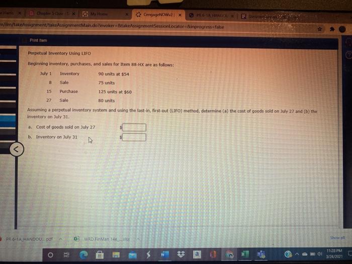 Solved LChipex CengageNcW2 m/ilm/takeAssignment/take | Chegg.com