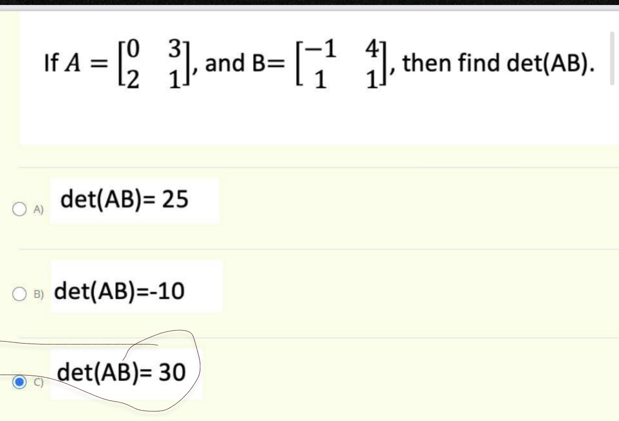Solved If A=[0321], ﻿and B=[-1411], ﻿then find | Chegg.com