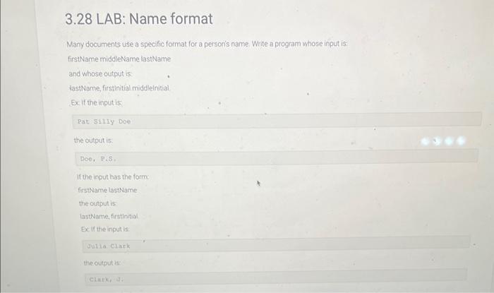 Solved Many documents use a specific format for a persoris | Chegg.com