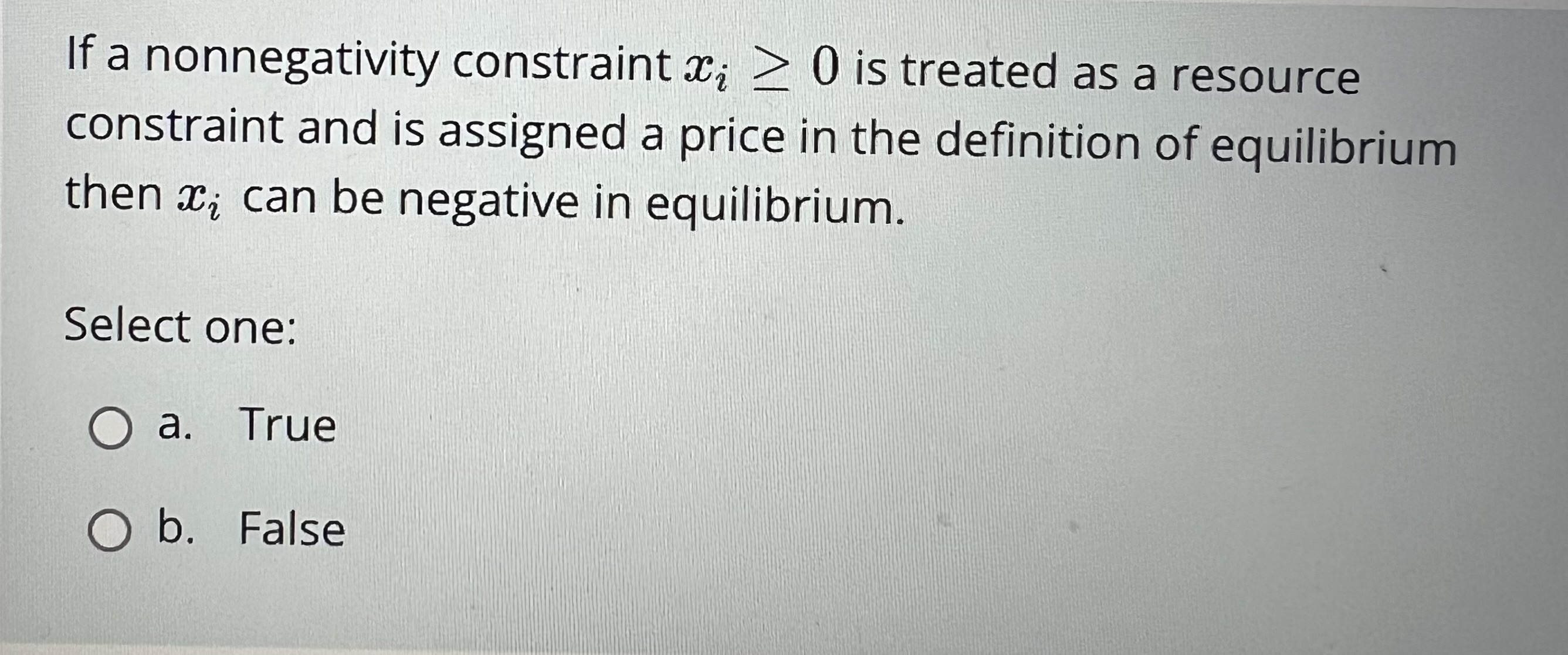 Solved If a nonnegativity constraint xi≥0 ﻿is treated as a | Chegg.com