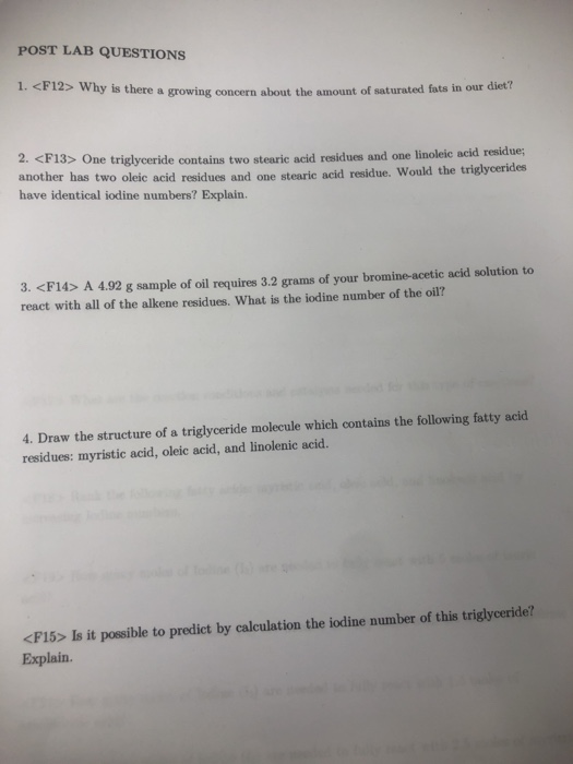 Solved POST LAB QUESTIONS 1. Why is there a growing concern | Chegg.com