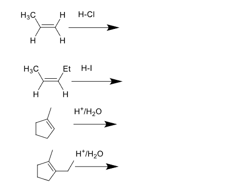 Solved Write the mechanism for the following reactions: | Chegg.com