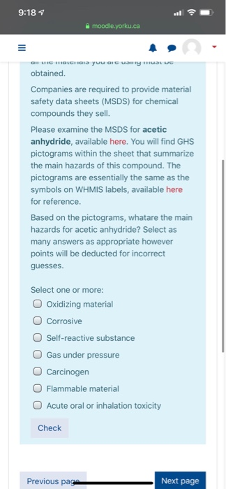Solved 9:184 moodle.yorku.ca ON LIICHIGLIO yuU GIUSTUSLUG | Chegg.com