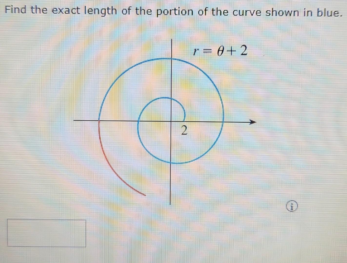 Solved Find the exact length of the portion of the curve | Chegg.com