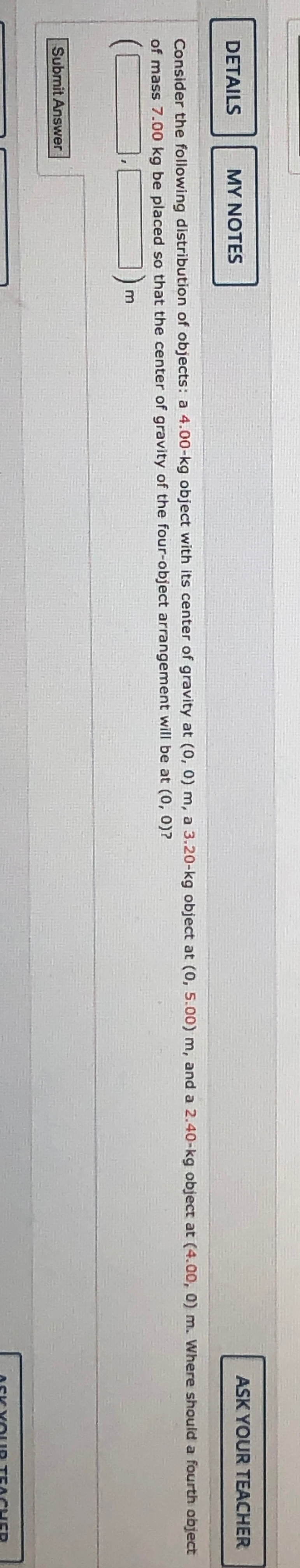 Solved Consider the following distribution of objects: a | Chegg.com