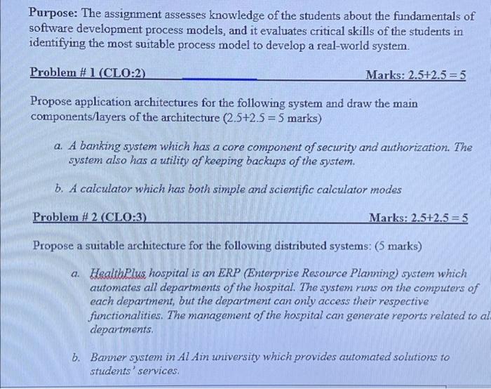 Solved Purpose: The assignment assesses knowledge of the | Chegg.com