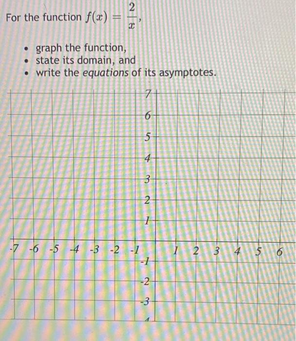 Solved 2 For the function f(x) graph the function, • state | Chegg.com