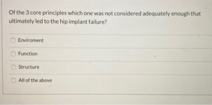 Solved Of the 3 core principles which one was not considered | Chegg.com