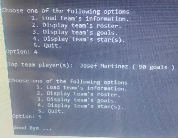 Solved Write a program that stores the following data about | Chegg.com