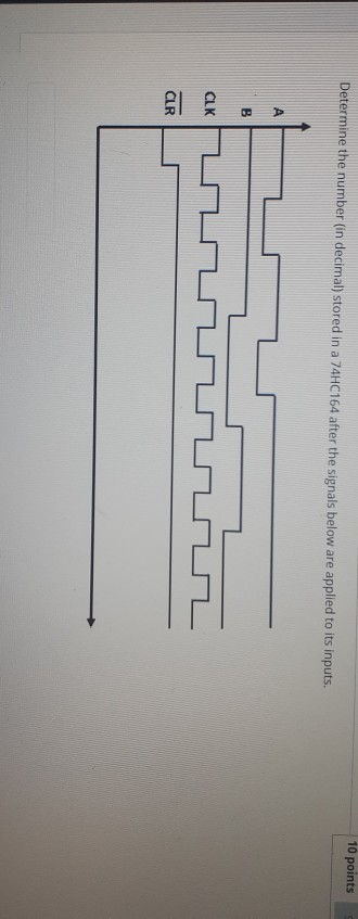 Solved Determine the number (in decimal) stored in a 74HC164 | Chegg.com