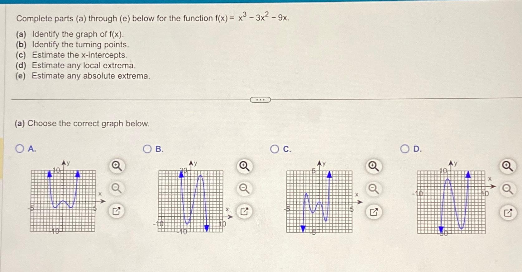 Solved Complete parts (a) ﻿through (e) ﻿below for the | Chegg.com