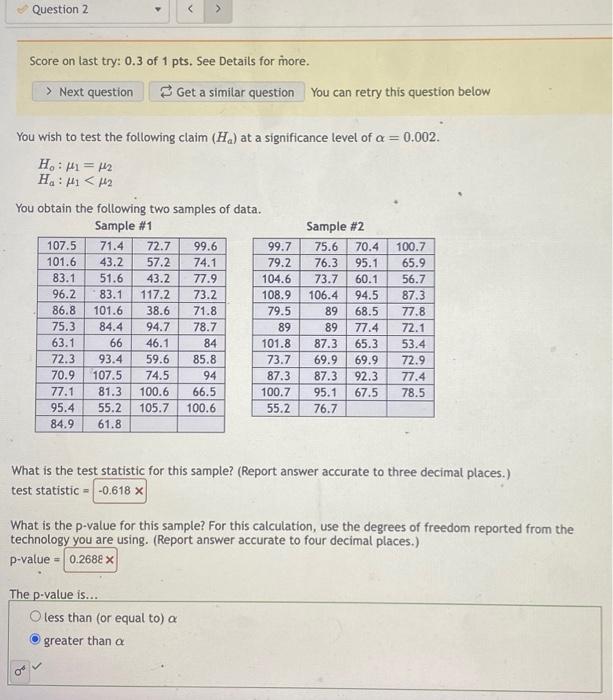 Solved Score on last try: 0.3 of \\( 1 \\mathrm{pts} \\). | Chegg.com