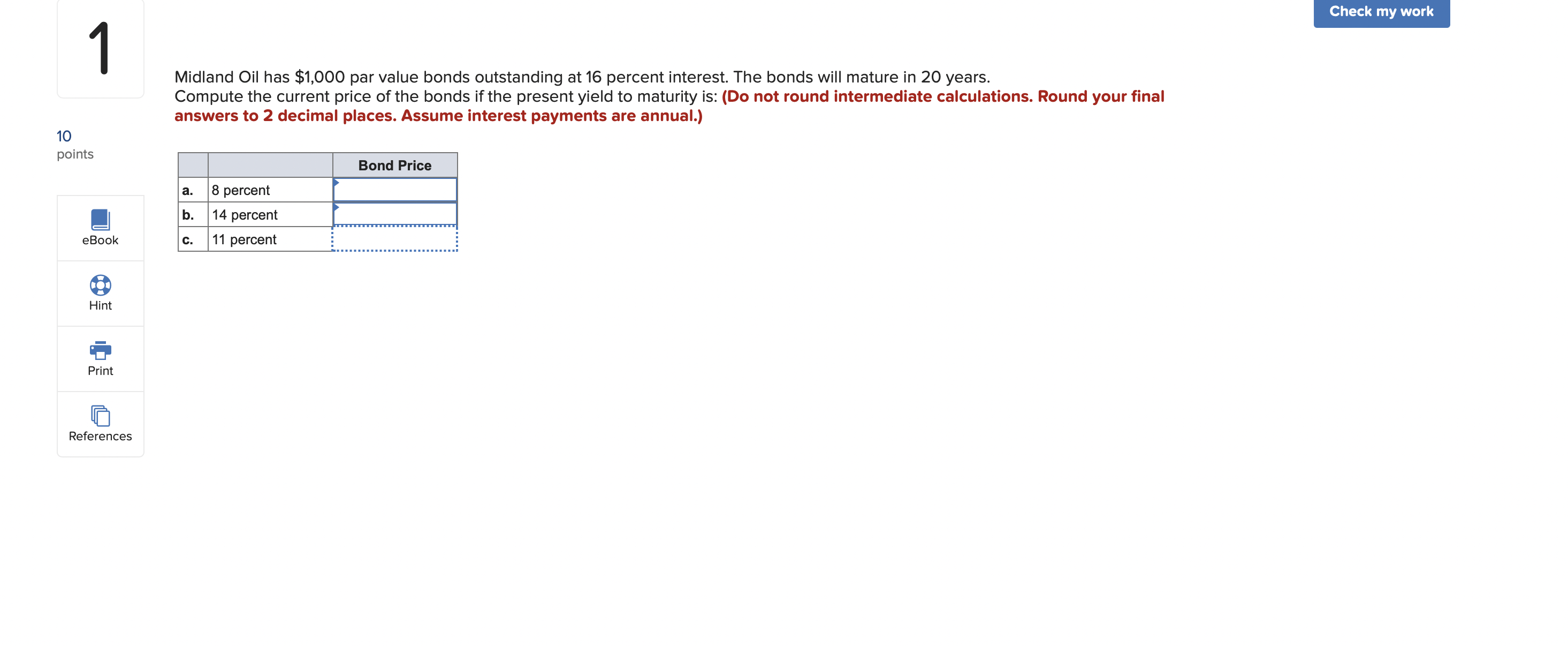 Solved Midland Oil has $1,000 ﻿par value bonds outstanding | Chegg.com