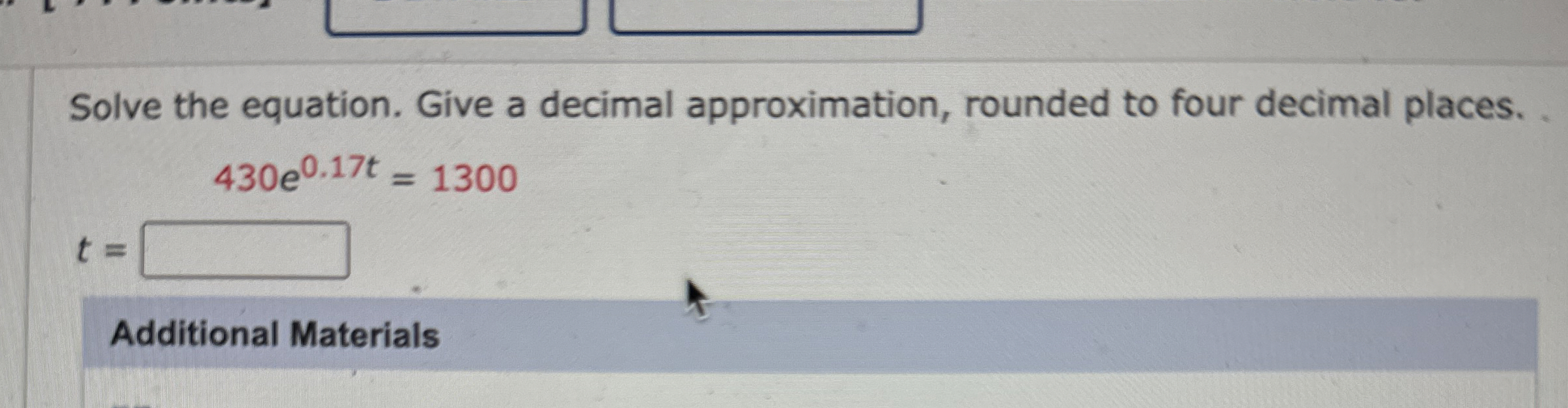 Solved Solve the equation. Give a decimal approximation, | Chegg.com