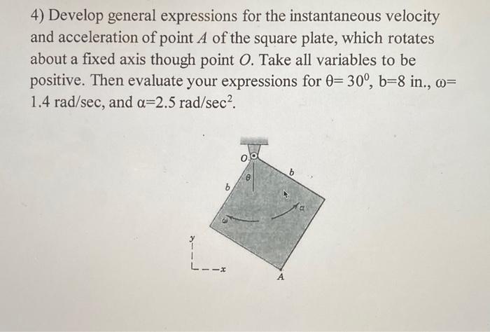 Solved 4) Develop general expressions for the instantaneous | Chegg.com