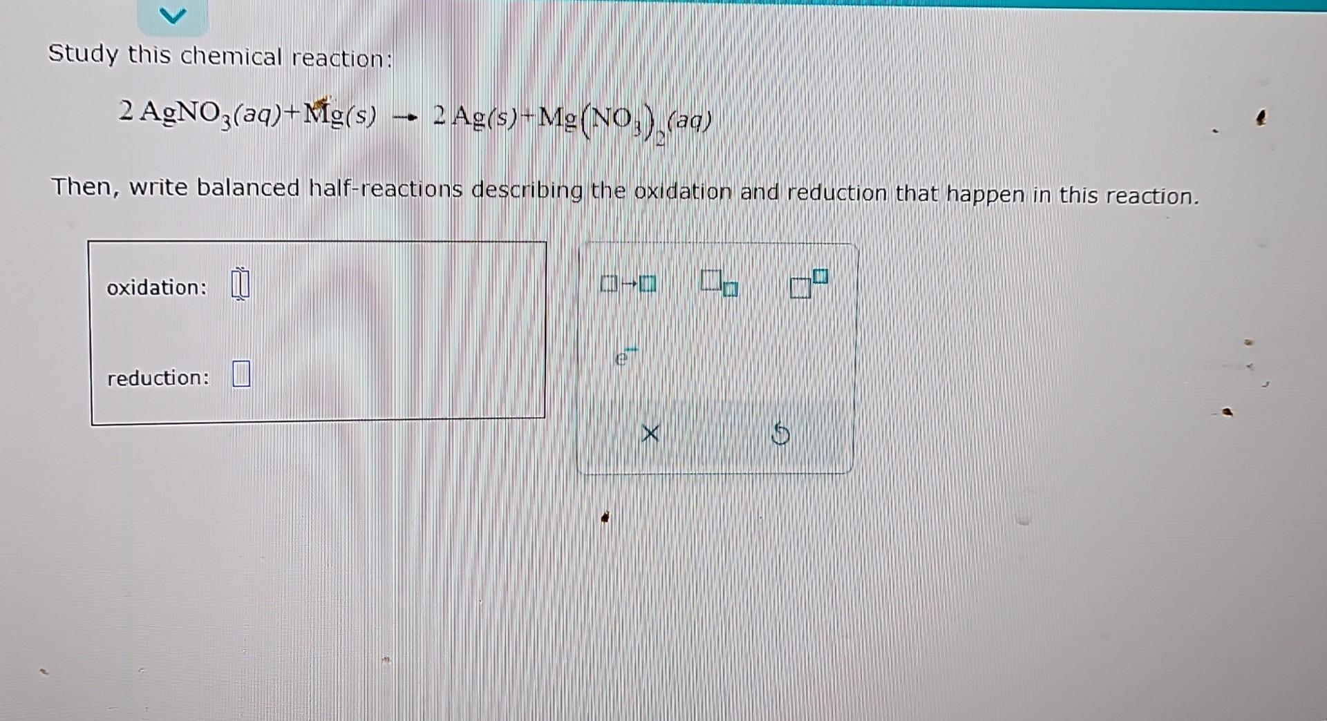 Solved Study this chemical reaction: | Chegg.com