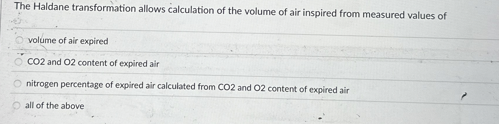 Solved The Haldane transformation allows calculation of the | Chegg.com