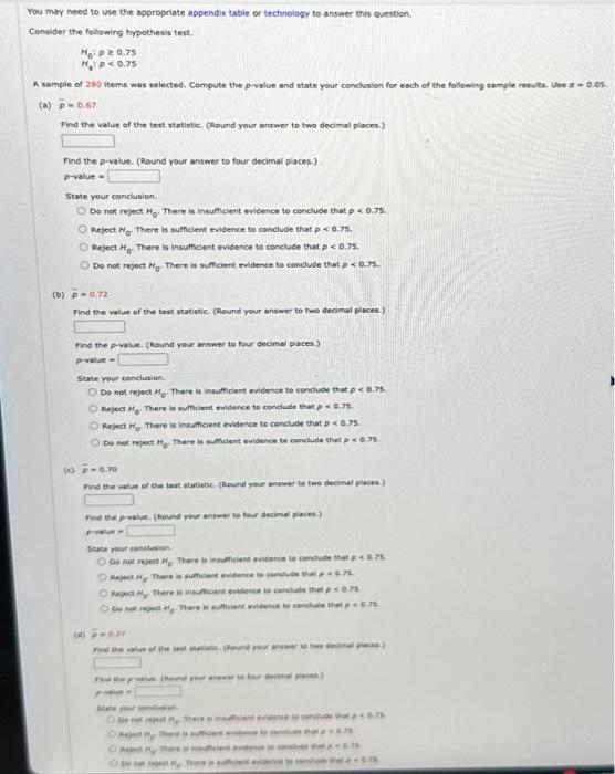 Solved You may need to use the appropriate appendix tabie or | Chegg.com