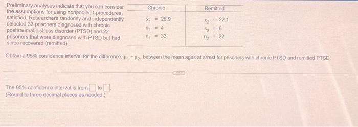 Solved Preliminary analyses indicate that you can consider | Chegg.com