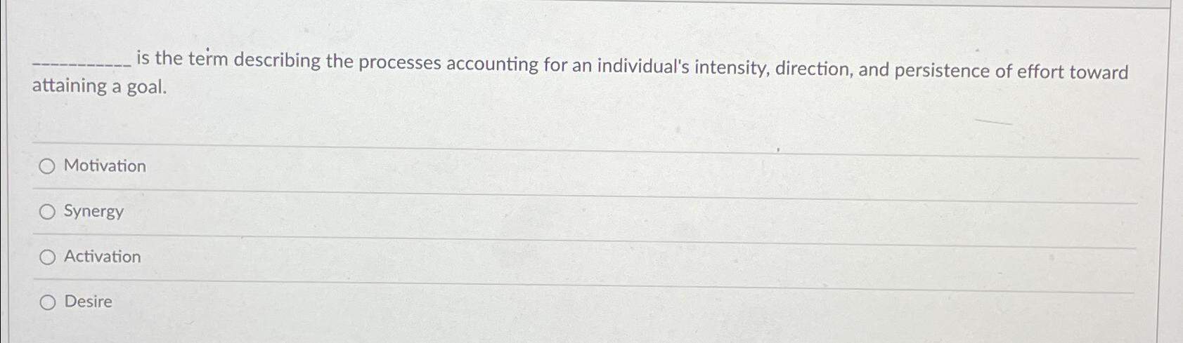 Solved is the term describing the processes accounting for | Chegg.com
